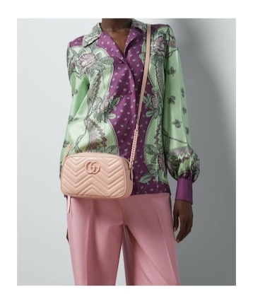 Gucci Gg Marmont Matelassé Small Shoulder Bag - Light Pink