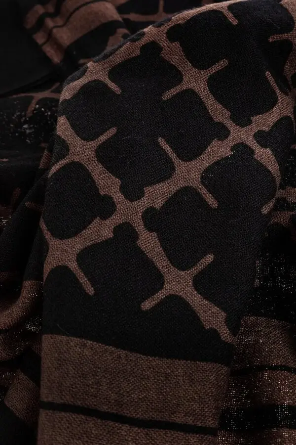 BY MALENE BIRGER Cornelis Patterned Scarf - Black