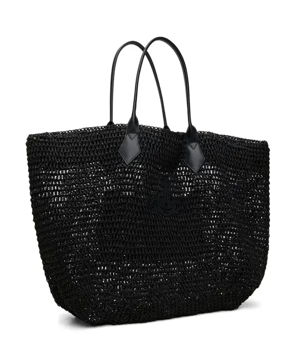 VIVIENNE WESTWOOD Alana Orb-plaque Woven Tote Bag