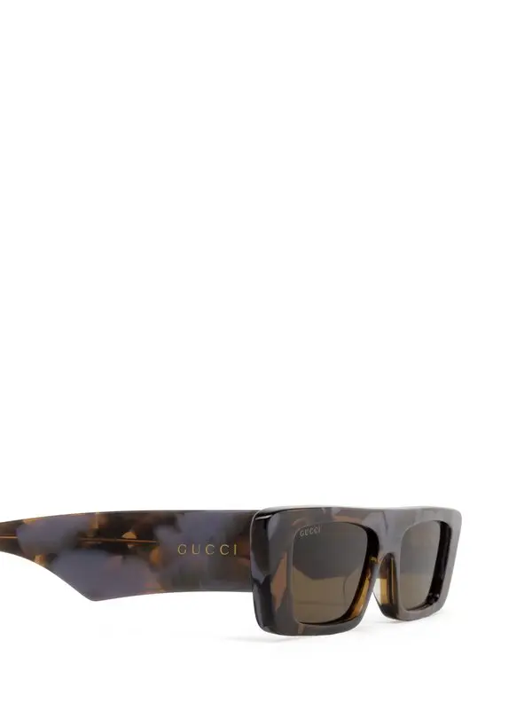 Gucci Rectangle Frame Sunglasses - Green