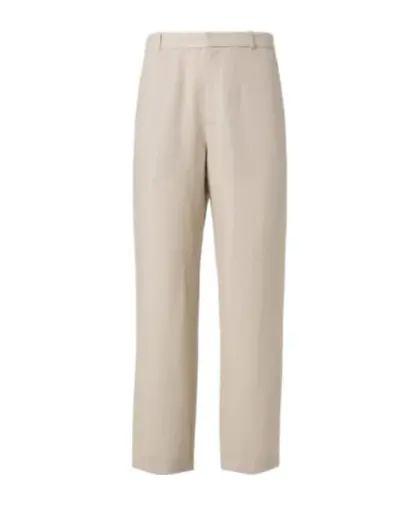 THE ROW Toril Linen-blend Wide-leg Pants - Nude