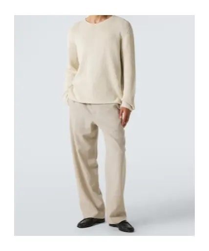 THE ROW Toril Linen-blend Wide-leg Trousers
