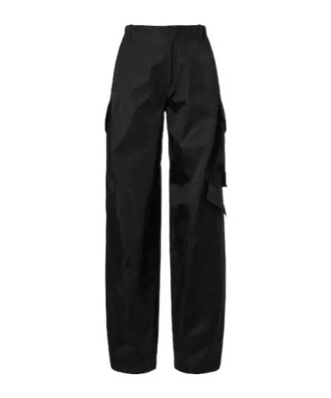 Alaïa Taffeta Cargo Pants - Black