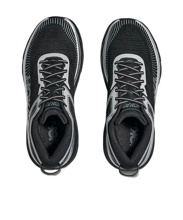 Hoka One One Bondi 7 Cushioned Athletic Sneakers - Black