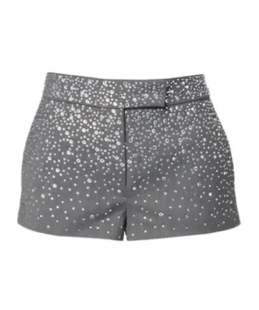Alex Perry Embellished Low-rise Micro Shorts
