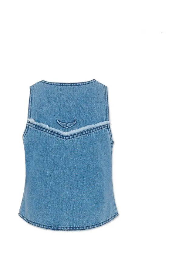 Zadig&Voltaire Studded Denim Vest