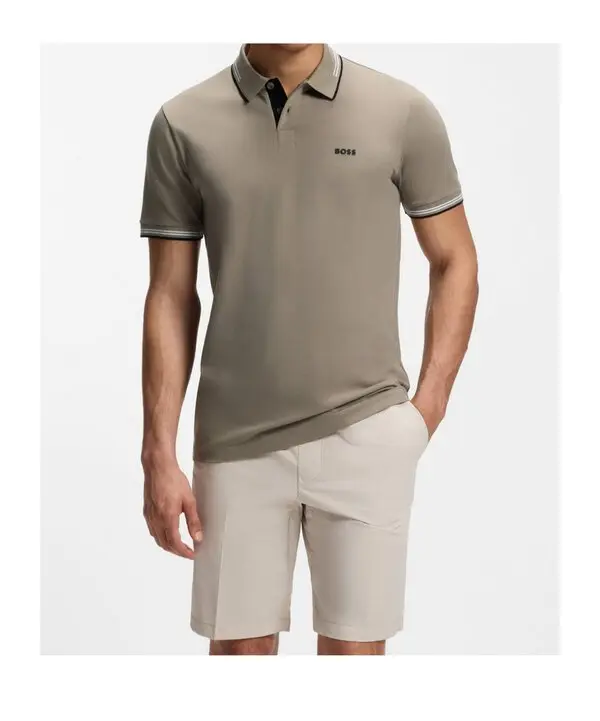 Hugo Boss Tipped Collar Stretch Polo Shirt