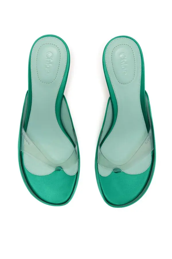 Chloé Round-toe Stiletto Heel Sandals