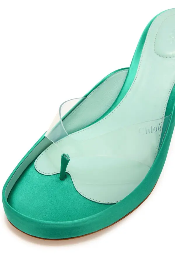 Chloé Round-toe Stiletto Heel Sandals