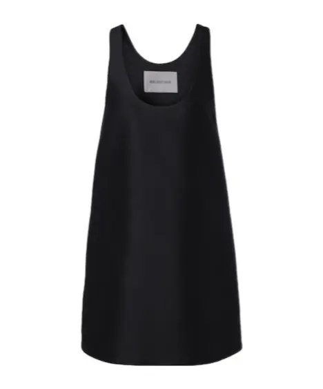 Balenciaga Sleeveless Mini Dress - Black