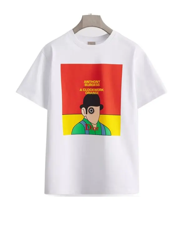 Dior T-shirt With Book Cover Print, Relaxed Fit - White