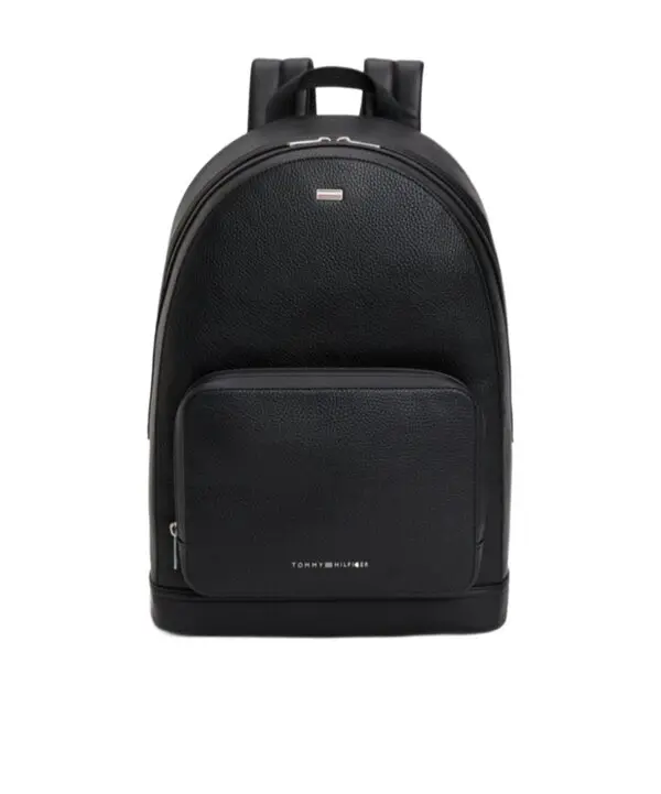 Tommy Hilfiger Logo Plaque Backpack - Black