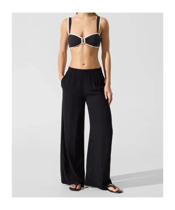 Karl Lagerfeld Logo Detail Wide-leg Track Pants