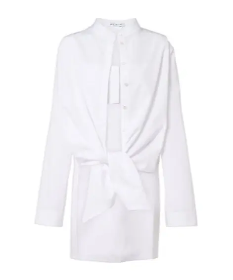 Alaïa Elegant Loose Cotton Shirt - White
