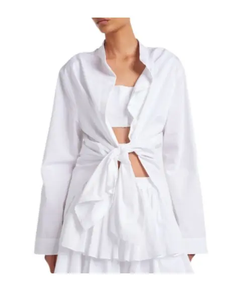 Alaïa Elegant Loose Cotton Shirt