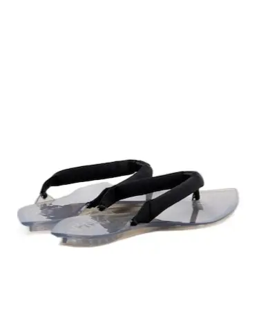 Alaïa Satin Invisible Thong Sandals