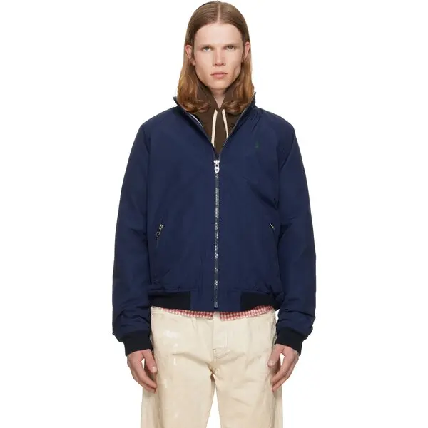 Polo Ralph Lauren Zip-up Stand Collar Jacket With Zippered Pocket - No