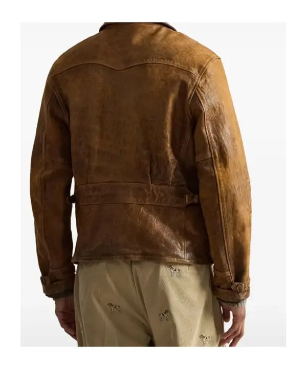 Polo Ralph Lauren Zip Sheepskin Bomber Jacket