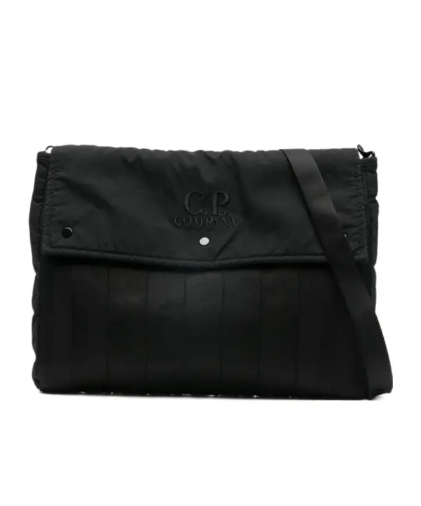 C.P. COMPANY Logo Quilted Tote Bag - Black
