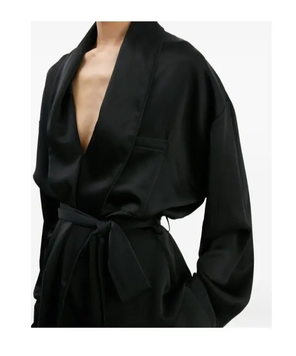 Victoria Beckham Pyjama Wrap Blouse With Shawl Collar