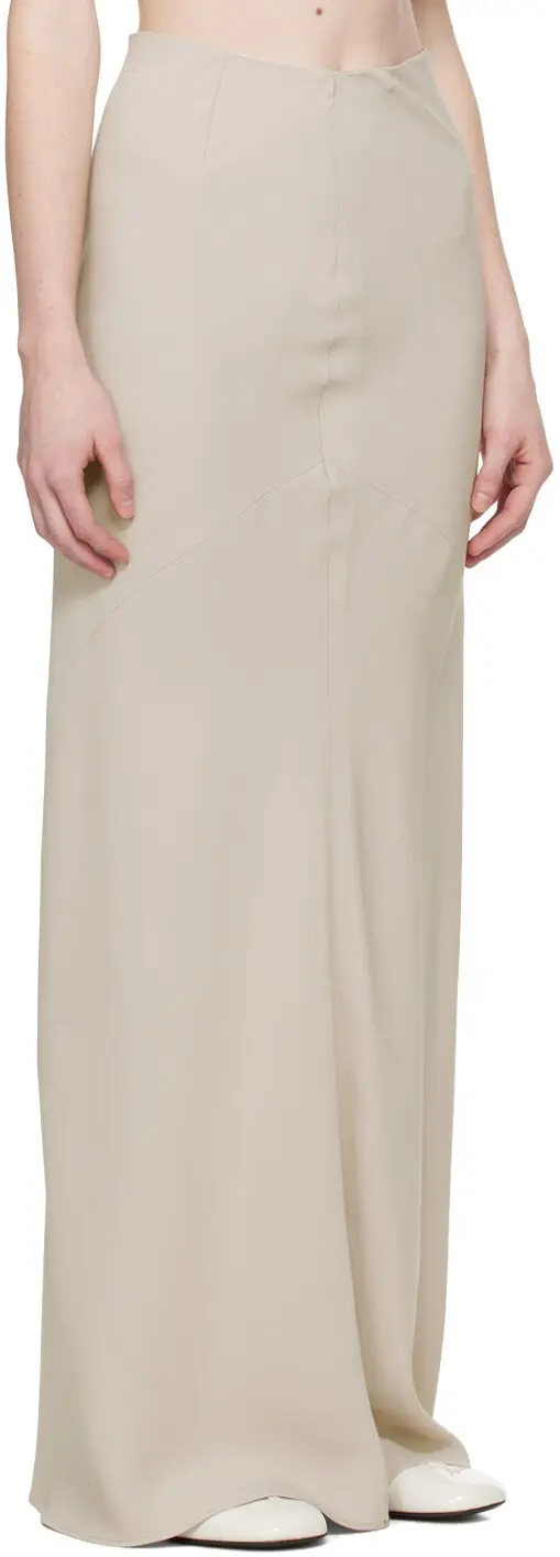 Ami Bias-cut Flared Maxi Skirt