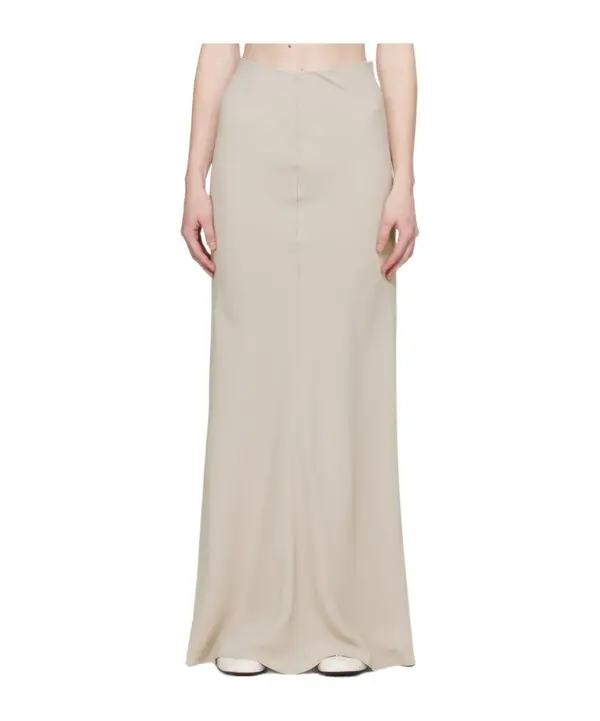 Ami Bias-cut Flared Maxi Skirt