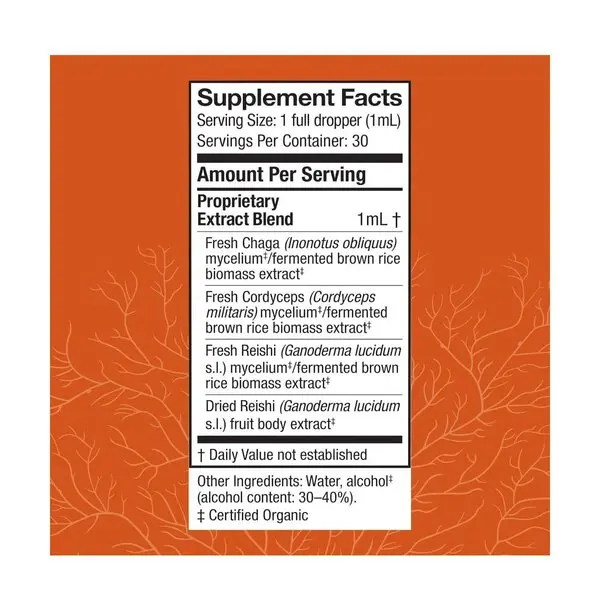 Host Defense Breathe Extract Immune & Respiratory Support Mushroom Liquid Supplement