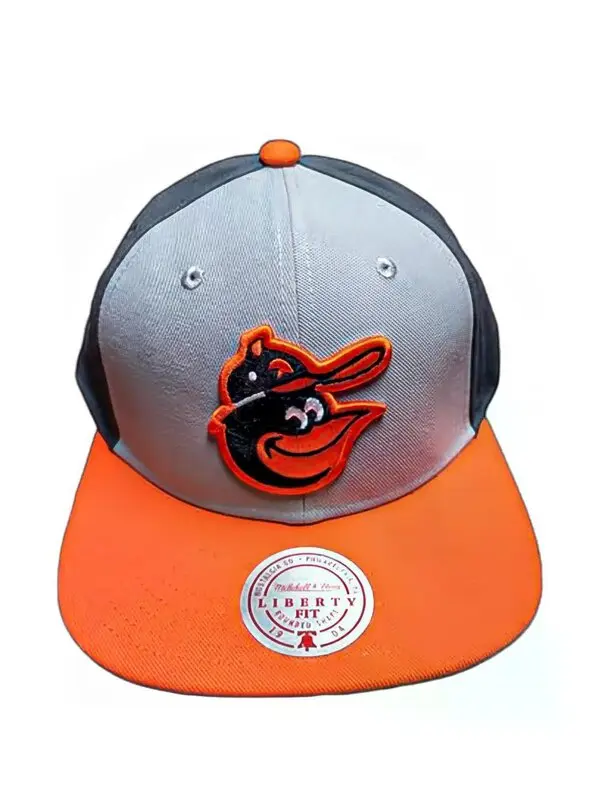 Mitchell & Ness Orioles Appliqué Cap - Grey