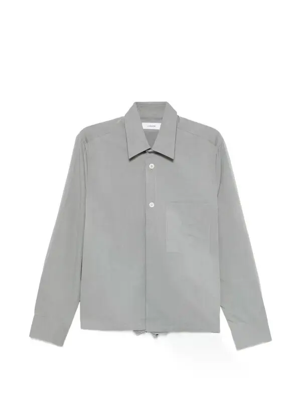LARDINI Patch-pocket Popover Shirt