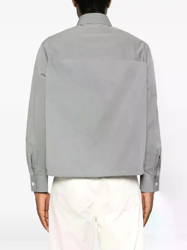 LARDINI Patch-pocket Popover Shirt