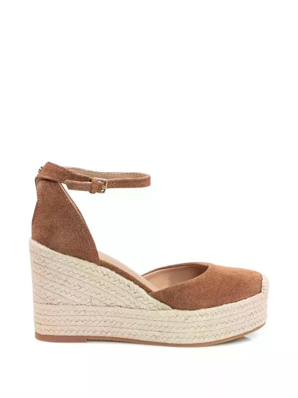 BOSS Suede Wedge Sandals