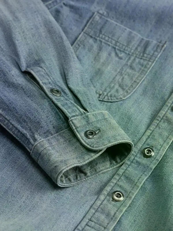 Ralph Lauren Band-collar Patch-pocket Shirt
