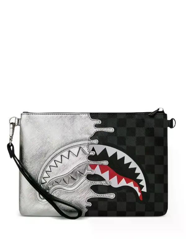 SPRAYGROUND Spectre Crossover Clutch Bag - Silver