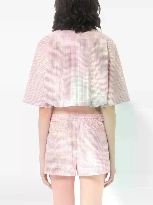 Valentino Garavani Cropped Checked Shirt