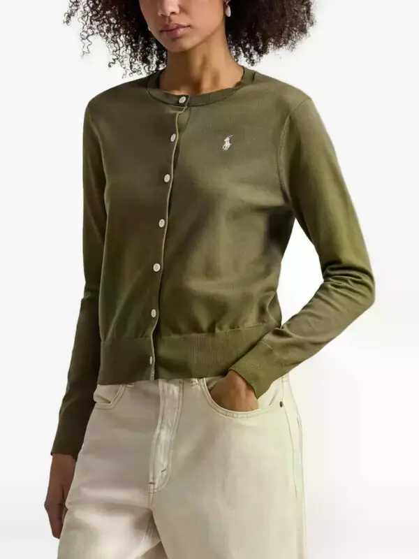 Polo Ralph Lauren Embroidered Logo Cardigan