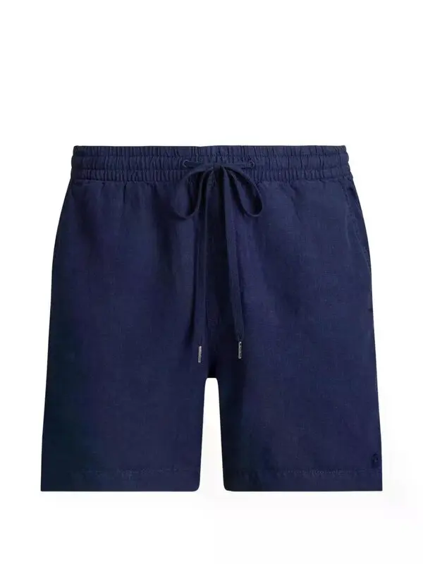 Polo Ralph Lauren Embroidered Drawstring Shorts - Blue