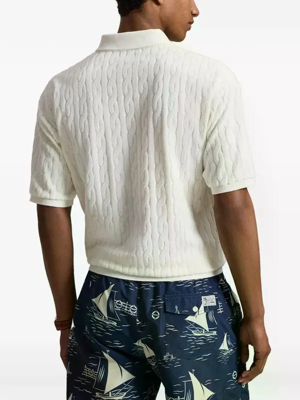 Polo Ralph Lauren Cable Knit Johnny Collar Sweater