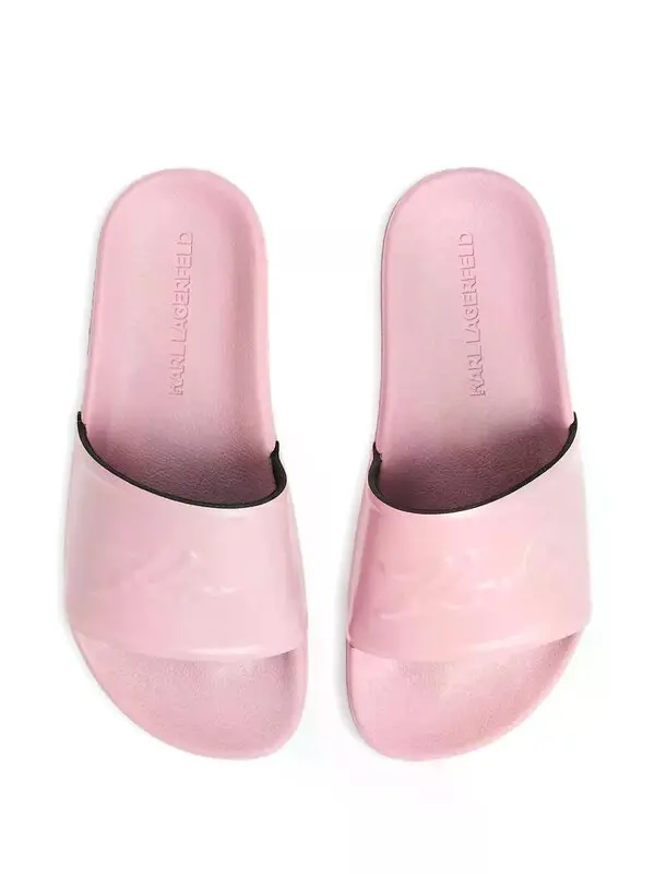 Karl Lagerfeld Embossed Logo Slides