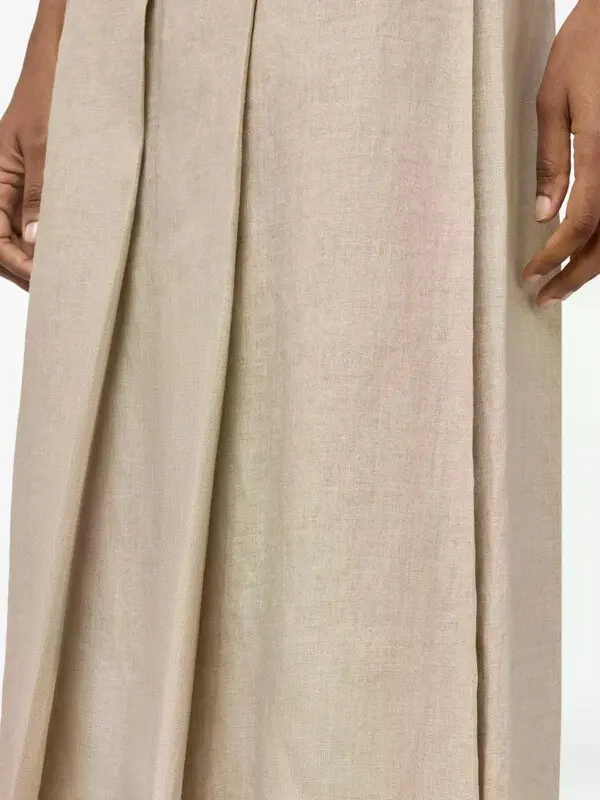 TOD'S Pleated A-line Midi Skirt