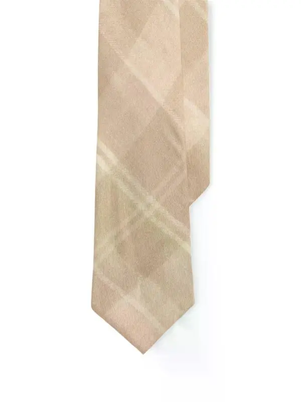 Ralph Lauren Purple Label Plaid Neck Tie - Neutrals
