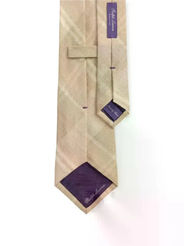 Ralph Lauren Purple Label Plaid Neck Tie