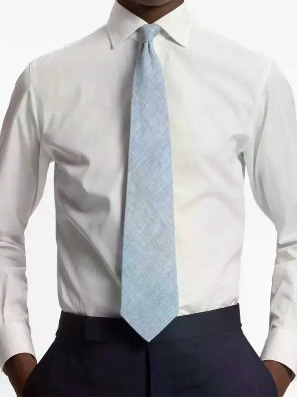 Ralph Lauren Purple Label Linen-blend Délavé Tie