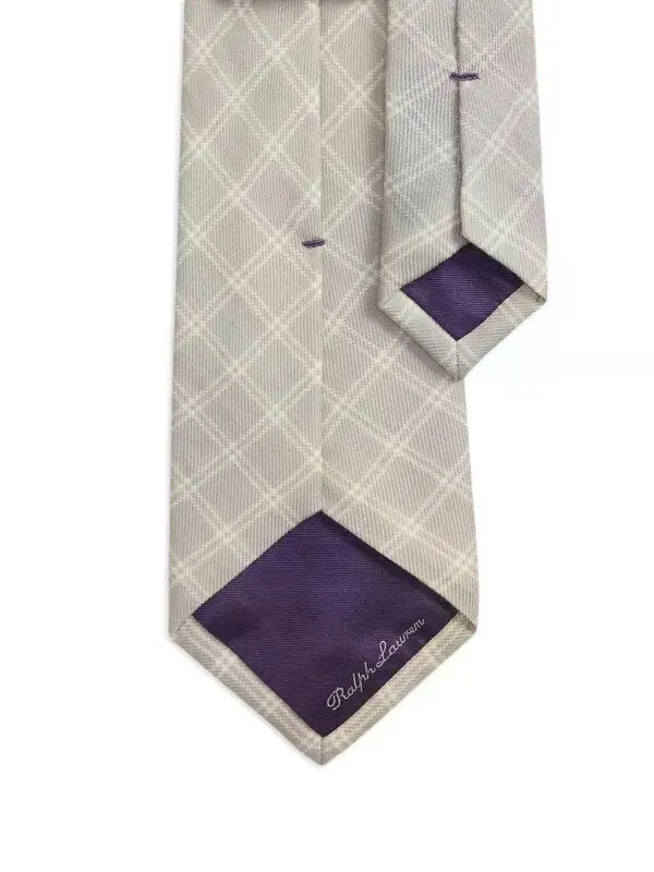 Ralph Lauren Purple Label Windowpane Check Tie