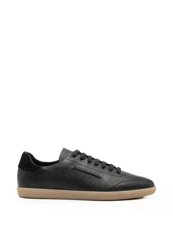 Zegna Grained Leather Sneakers