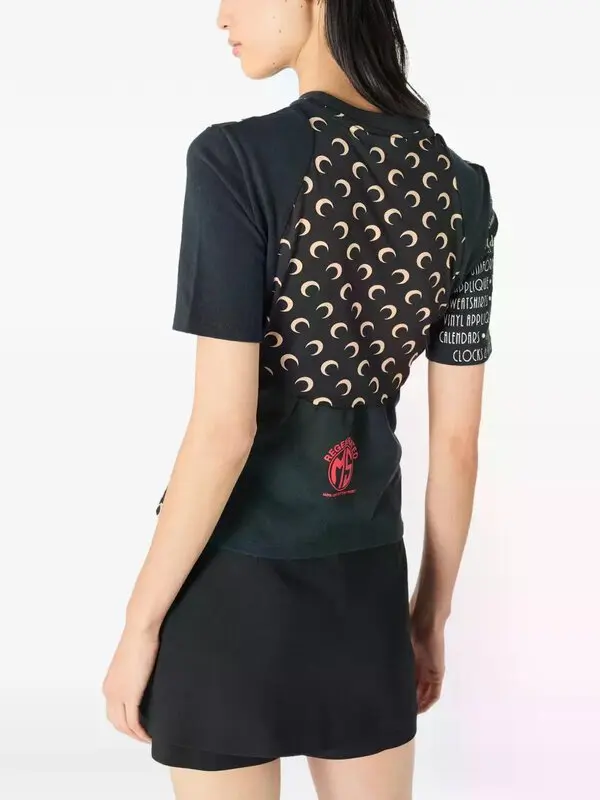 MARINE SERRE Tailored Moon Belted Mini Skort