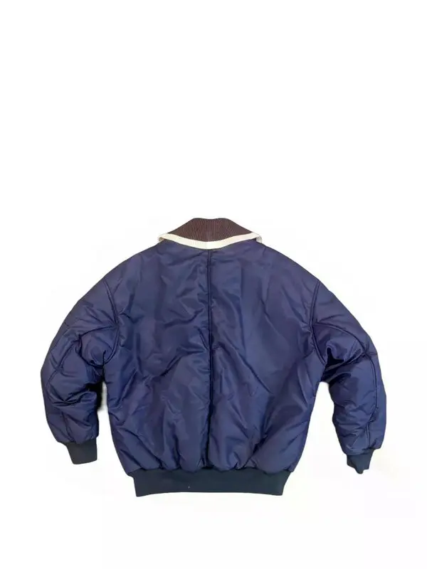 CHARLES JEFFREY Logo Embroidered Bomber Jacket