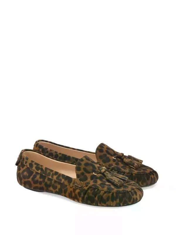 GIANVITO ROSSI Leopard-print Loafers