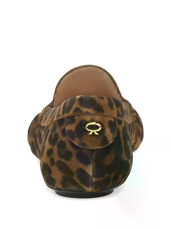 GIANVITO ROSSI Leopard-print Loafers