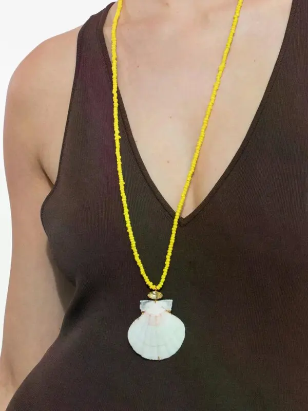JENNIFER BEHR Cayman Shell Pendant Necklace - Gold