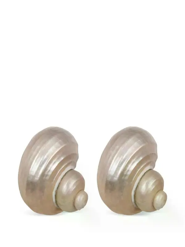 JENNIFER BEHR Luca Shell Motif Earrings - Neutrals